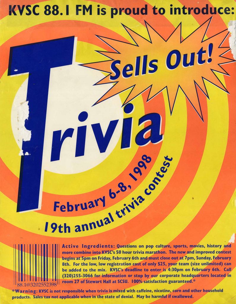 1998 – “Trivia Sells Out” Synopsis – Goat Posse Productions
